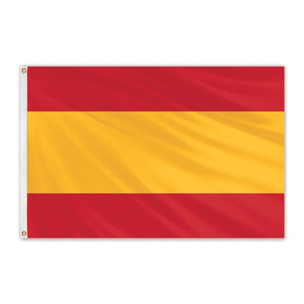 Global Flags Unlimited Spain Outdoor Nylon Flag 2'x3' 202972 | Zoro