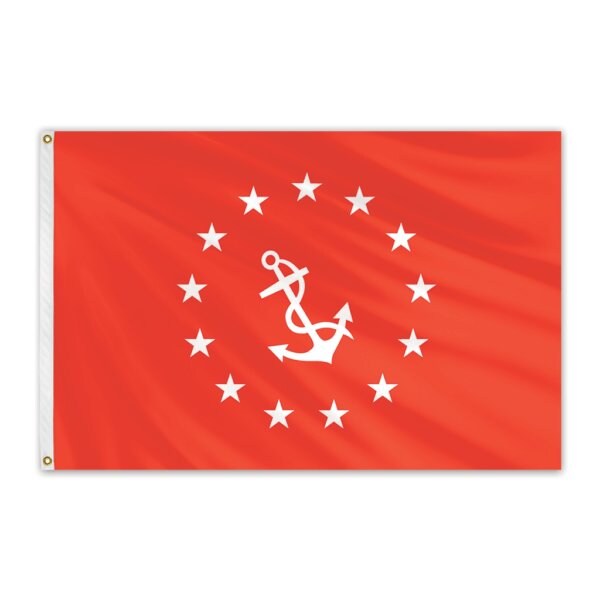 Global Flags Unlimited Vice-Commodore Officer Outdoor Nylon Flag 12"x18 ...