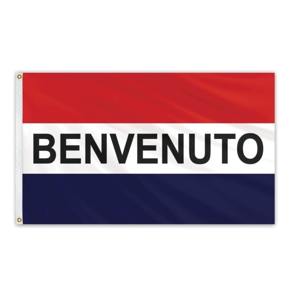 Global Flags Unlimited Benvenuto Message Flag 3'x5' Standard Flag ...