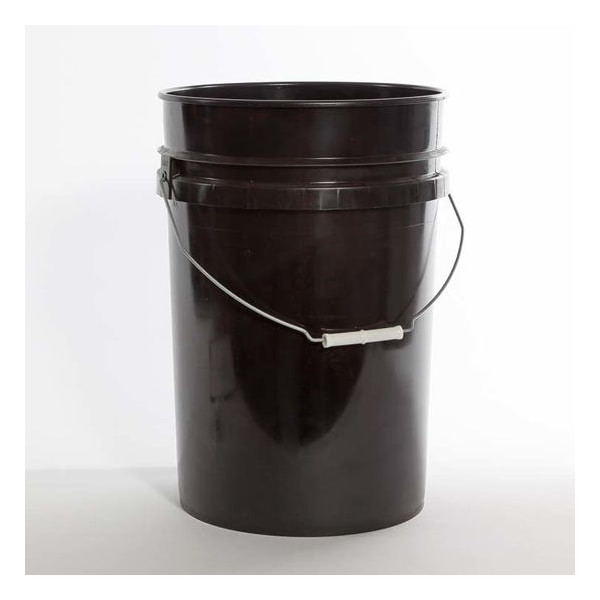 Pipeline Packaging Open Head Pail, HDPE, Black, 6 gal. 01-05-048-00207 ...
