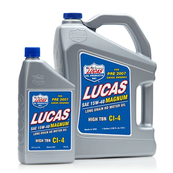 Lucas Oil Sae 15W-40 Ci-4 Magnum Motor Oil, 1, PK12 10075 | Zoro