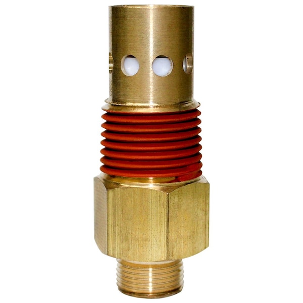 Powermate Bleeder Check Valve, 1/8", 1/2" NPTx3/8" 031-0037RP | Zoro