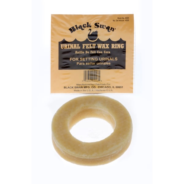 Black Swan Urinal Felt Wax Ring 04730 | Zoro