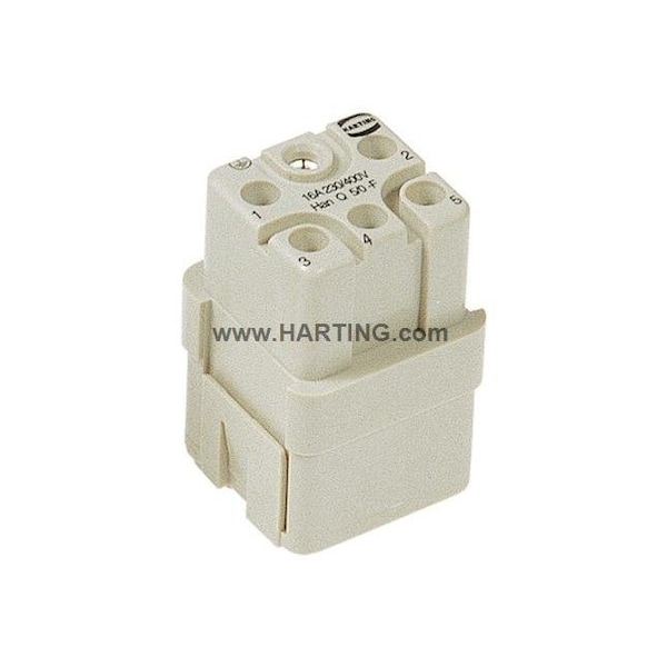 Harting Rectangular Connector Insert, 16 A 09120053101 | Zoro