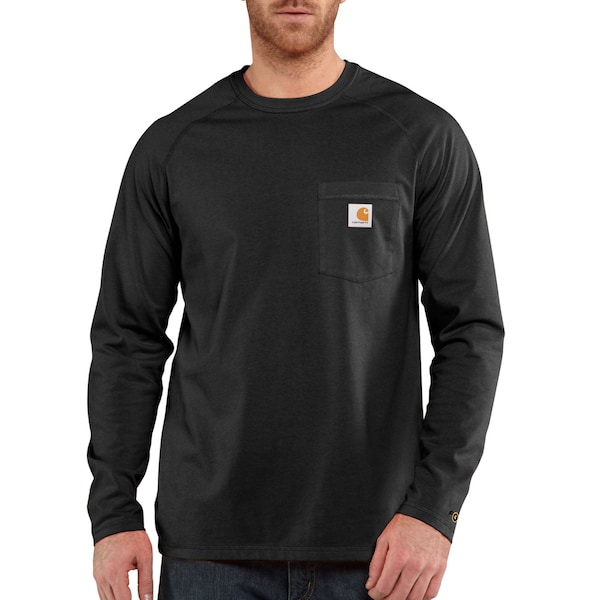 Carhartt TK0393 M Force Rlxd Fit MW LS Pkt T-Shrt 100393-001 | Zoro