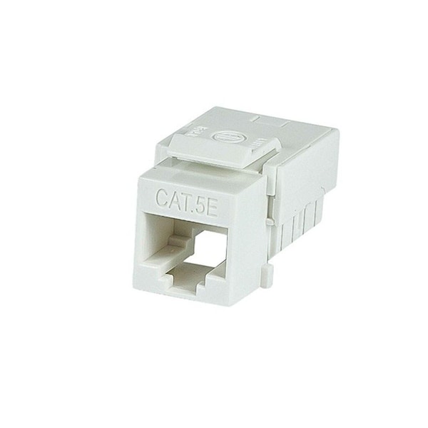 Monoprice Cat5E Punch Down Keystone Jack, White 10046 | Zoro