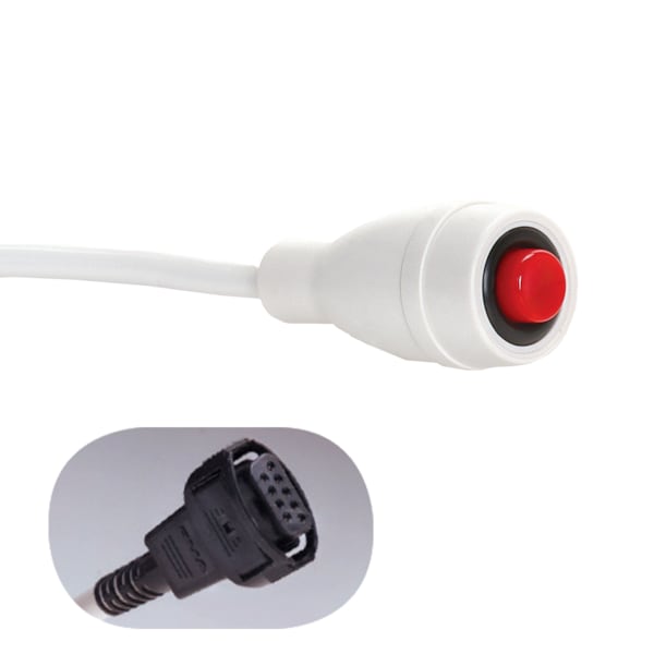 Crest Healthcare Call Cord, 8 Ft., Zettler 9-Pin Plug, Be 117724 | Zoro