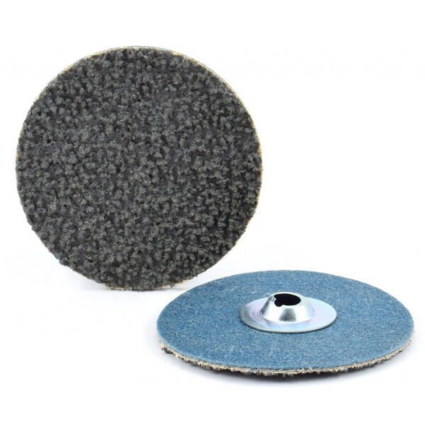 Arc Abrasives 2" Type S Silicon Carbide, Compact Grain Quick-Lok Disc ...
