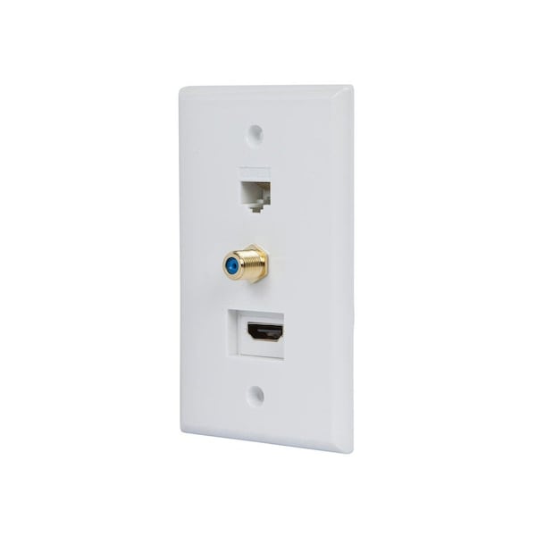 Monoprice Recessed HDMI Wall Plate HDMI/Cat5E 12097 | Zoro