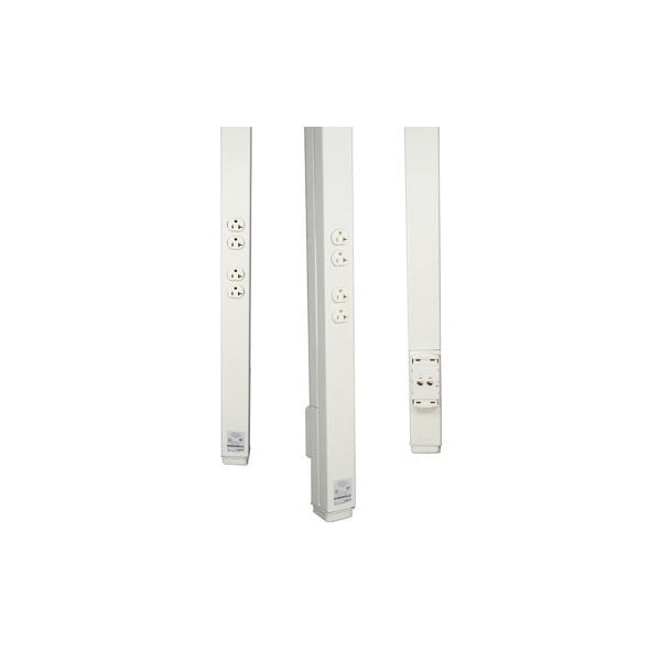 Wiremold Service Pole, 2-5/16in., Steel 25DTP4ACT | Zoro