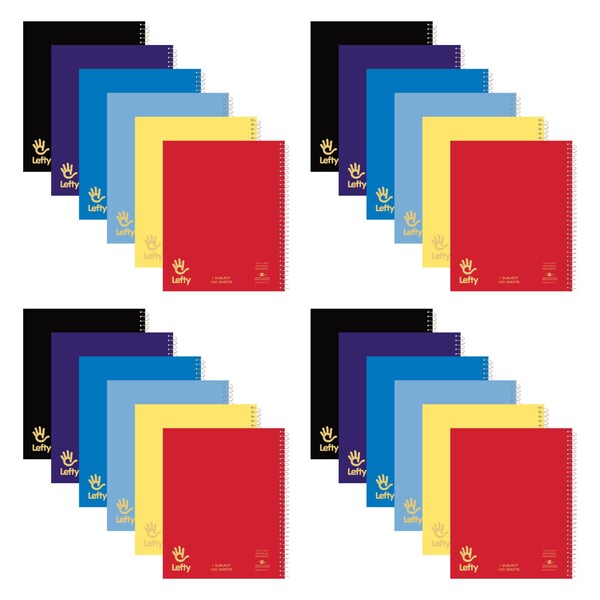 Roaring Spring Case of Lefty WB Left Handed Notebooks, 1 Sub, 8.5"x10.5 ...