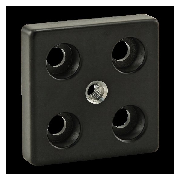 80/20 Base Plate 60X60 M8 Die Cast Zinc Pc Blk 14035 | Zoro