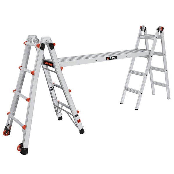 Little Giant Ladders Adj. Aluminum 2-Person Plank, 73 in L 15036 | Zoro