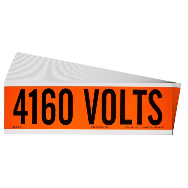 Brady Conduit and Voltage Sign and Labels, PK25 152325 | Zoro