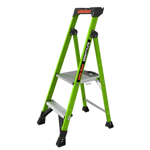 Little Giant Ladders 4 ft Fiberglass Platform Stepladder, 300 lb ...