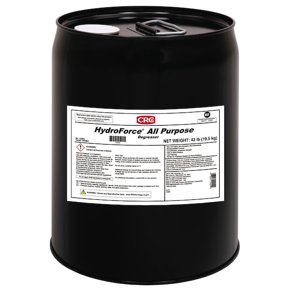 Crc All Purpose Degreaser, 5 gal Bucket, Ready to Use, Water Based ...