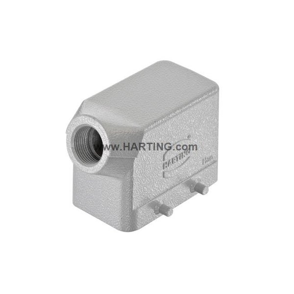 Harting M20 Rectangular Connector Hood, 57 mm H 19300101520 | Zoro