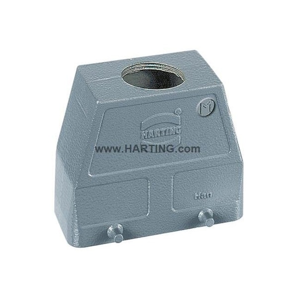 Harting M40 Rectangular Connector Hood, 71.6 mm H 19300100428 | Zoro