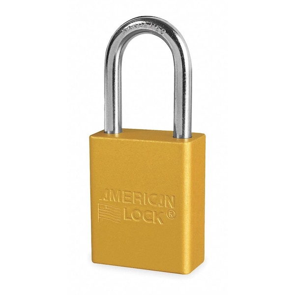 American Lock Lockout Padlock, Keyed Different, Anodized Aluminum, 1 1/ ...
