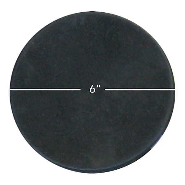 Rubber-Cal General Purpose Rubber Sheet 60A - Black - 0.50" x 6" Disc ...