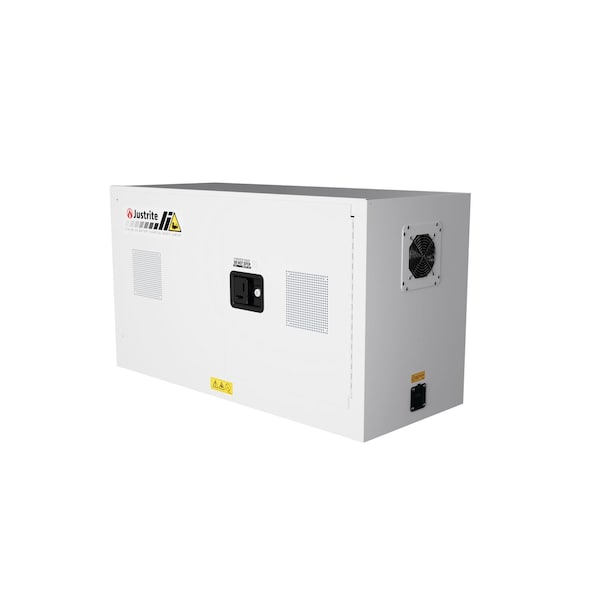 Justrite Battery Charging Cabinet, 1 Shelves, Steel, Gray 231703 | Zoro