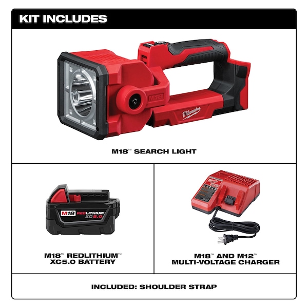 Milwaukee M18 Led Searchlight | Shelly Lighting