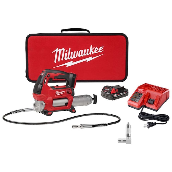 Milwaukee Tool CordlessSpeedGrease, 18volt, GunGreaseCoup 2646-21CT, 49 ...