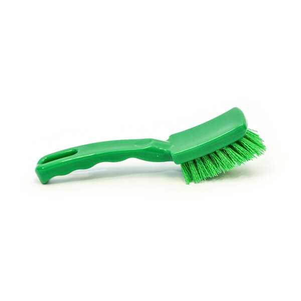 Malish Machine Brush, Green, Plastic, 7" L Overall, 6 PK 2650 | Zoro