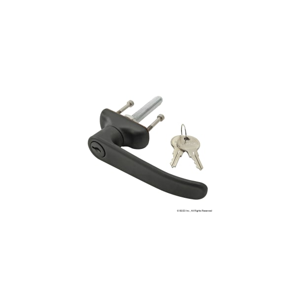 80/20 L-Handle, Lock Clockwise, Black 2927 | Zoro