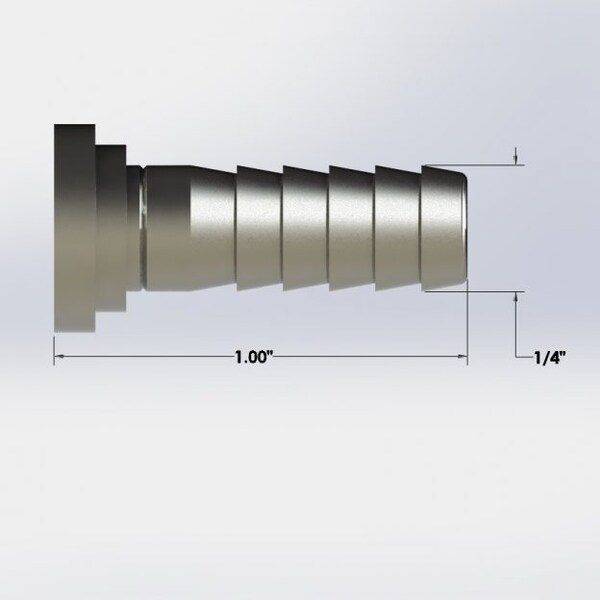 Fittings Stem 1/4" For 3/8" Nut 3008 | Zoro