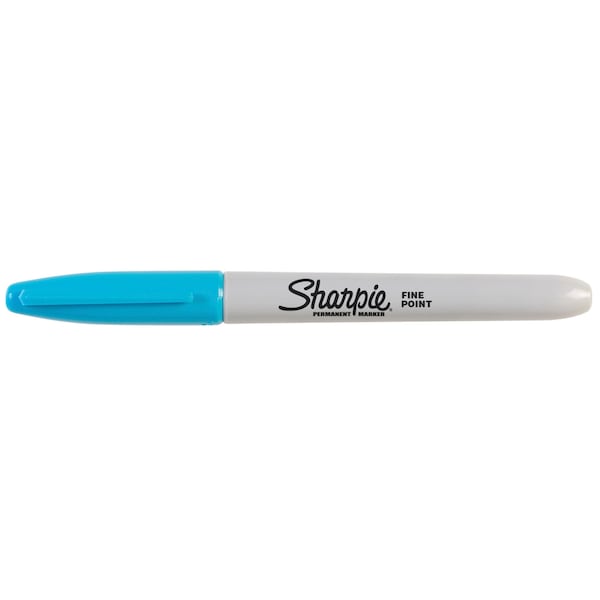 Sharpie Perm Marker, Fine Point, Turquoise Ink 30133 | Zoro