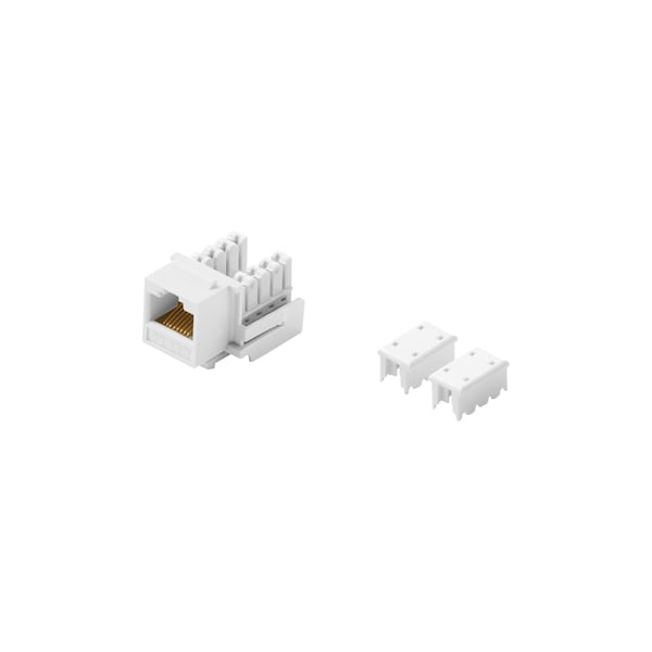 Steren Cat5e Keystone Jack 90 Degree RJ45 White 310-120WH | Zoro
