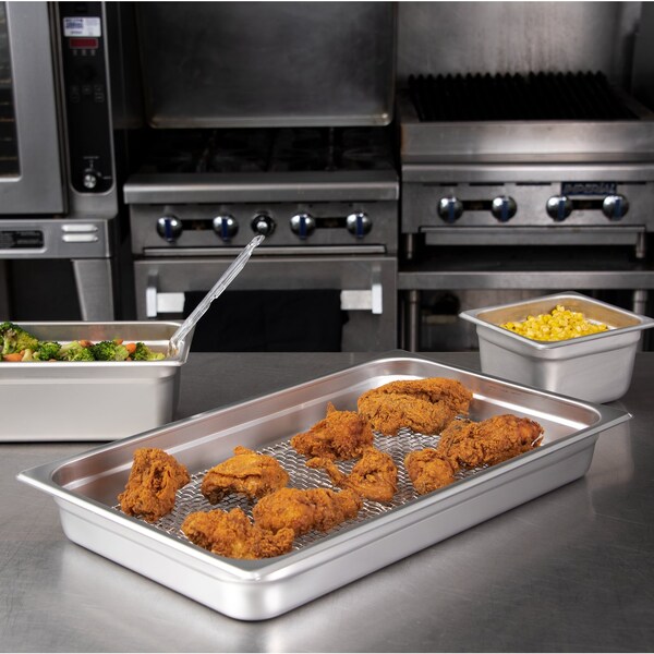 Carlisle Foodservice Full SS Steam Table Pan Drain Grate, PK6 602202 | Zoro