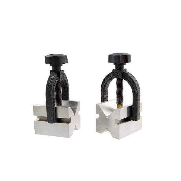 Hhip 2 X 1.6 X 1.6" Stainless Steel V-Blocks & Clamps Set 3402-0943 | Zoro