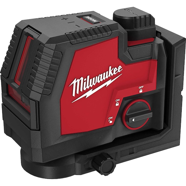 Milwaukee Tool REDLITHIUM USB Green Cross Line Laser 3521-21 | Zoro