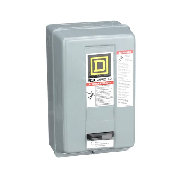 Square D NEMA Motor Starter, Type S, nonreversing, Size 0, 18A, 5 HP at ...