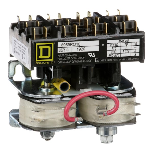 Square D Contactor, 8965RO, hoist, reversing, 3HP at 480VAC, 3 phase ...