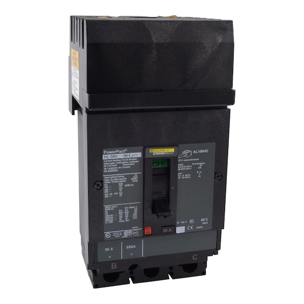 SQUARE D 60A, 3 pole Molded Case Circuit Breaker, POWERPACT H, 600V AC ...