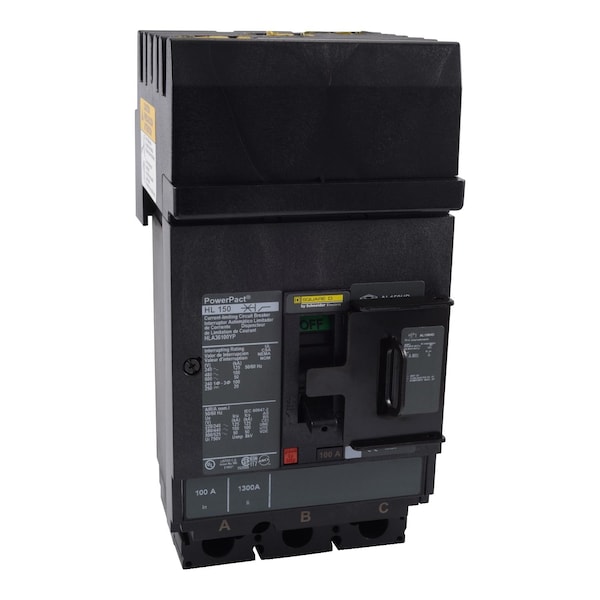 SCHNEIDER ELECTRIC 100A, 3 pole Molded Case Circuit Breaker, POWERPACT ...