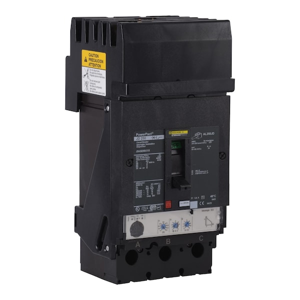 SCHNEIDER ELECTRIC 250A, 3 pole Molded Case Circuit Breaker, POWERPACT ...