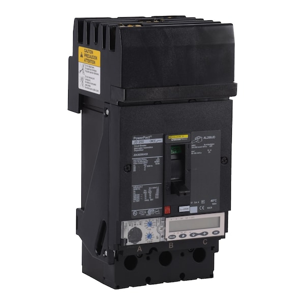 SCHNEIDER ELECTRIC 250A, 3 pole Molded Case Circuit Breaker, JDA, 600V ...