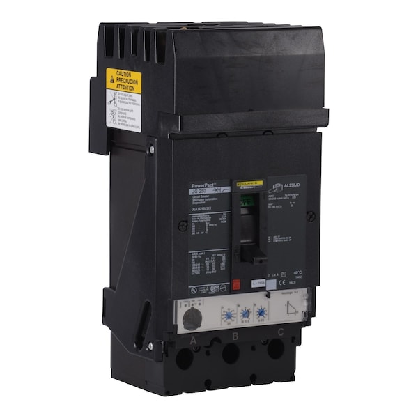 SCHNEIDER ELECTRIC 250A, 3 pole Molded Case Circuit Breaker, POWERPACT ...