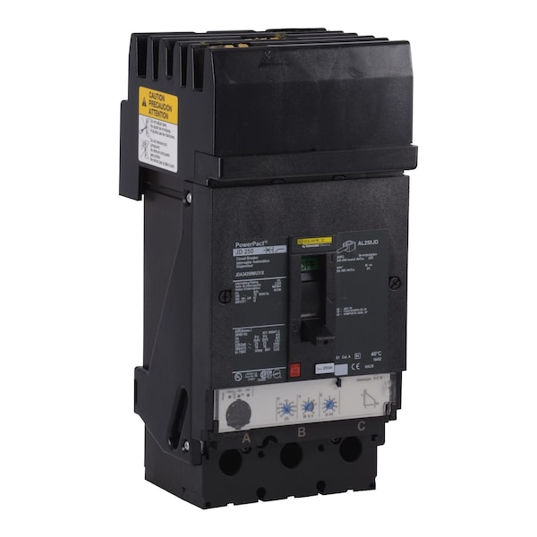 SCHNEIDER ELECTRIC 250A, 3 pole Molded Case Circuit Breaker, JJA, 277 ...