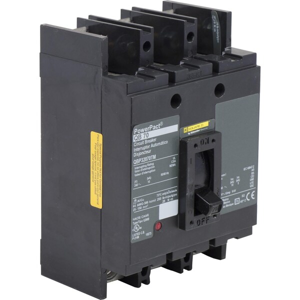 SQUARE D 70A, 3 pole Molded Case Circuit Breaker, POWERPACT Q, 240V AC ...