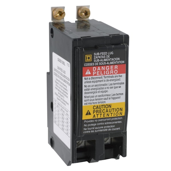 Square D Mini circuit breaker accessory, lug kit, 125A, 2 pole, 2 ...