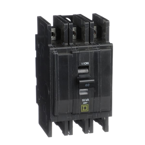 SQUARE D 60A, 3 pole Miniature Circuit Breaker, QOU, 120/240V AC ...