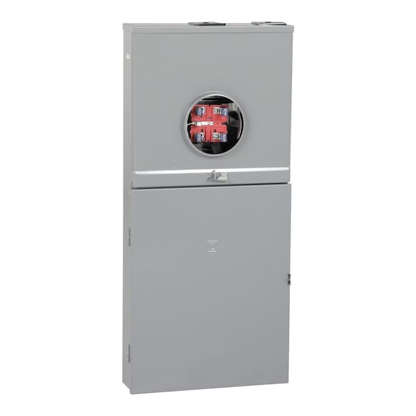 SQUARE D Meter main,200 A,22 kA,8 SP,16 CCT, 200 A; 200 A, surface ...