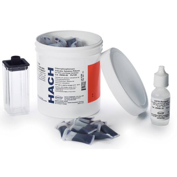 Hach Chemical Co Hardness (ULR) Reagent Set, Solution Pil 2603100 | Zoro