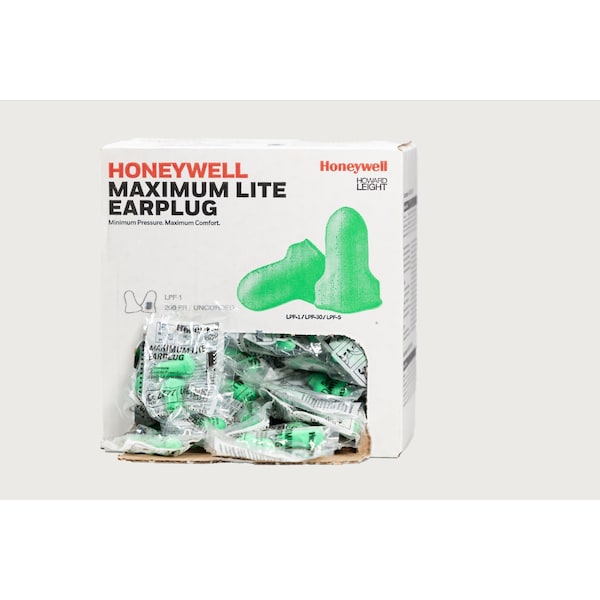 Honeywell Howard Leight Max Lite Ear Plugs Dispenser Refill, Uncorded ...