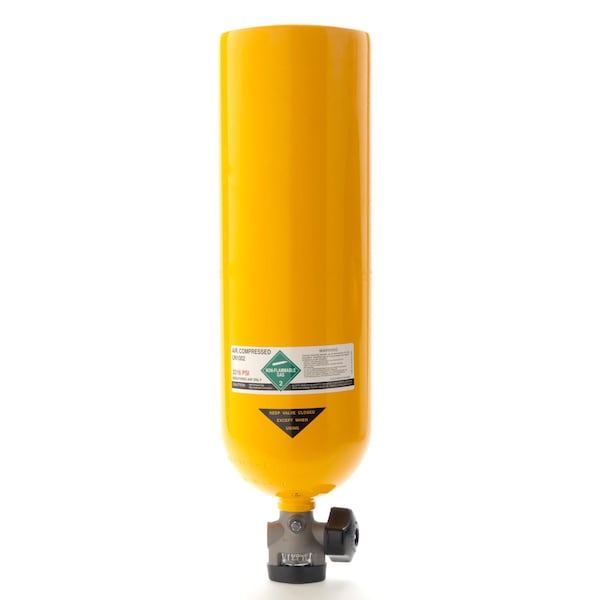 SCOTT SAFETY SCBA Cylinder,2216 psi,Aluminum,Yellow (804101-01) | Zoro